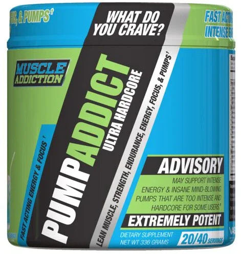 Muscle Addiction Pump Addict – Hardcore Pre Workout for Massive Pumps ...
